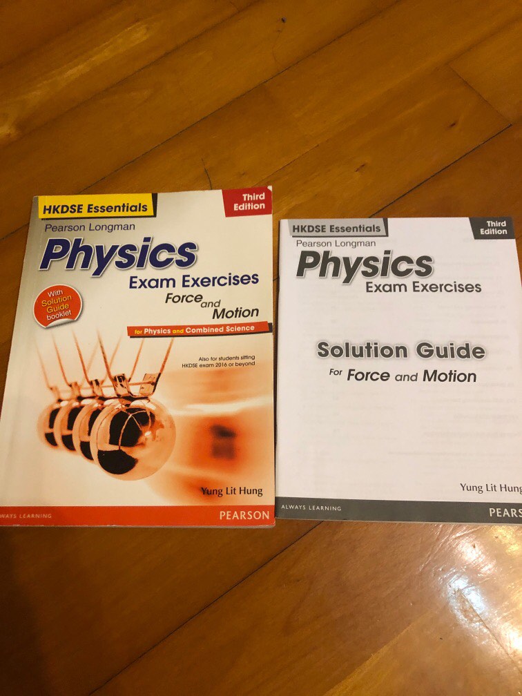 Physics Exam Exercises Force and Motion, 興趣及遊戲, 書本 & 文具, 教科書 - Carousell