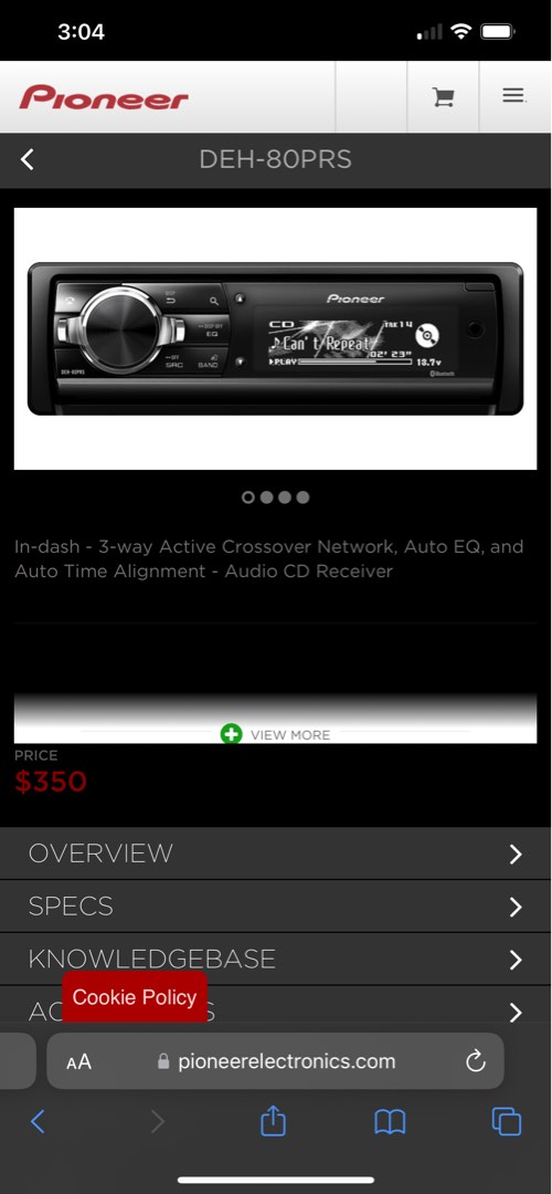 Pioneer DEH-80PRS HIGH END, Audio, Other Audio Equipment on Carousell