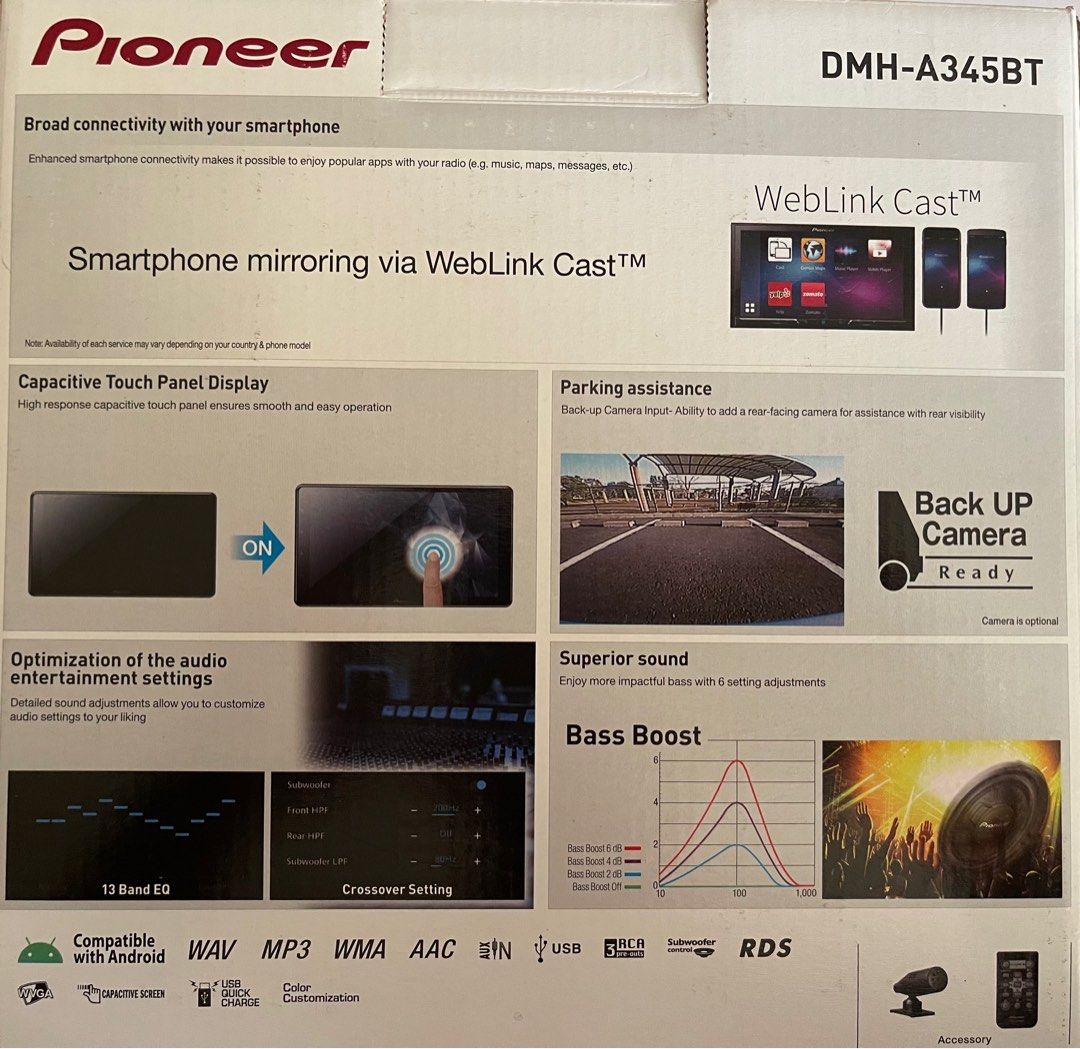 Pioneer DMH-A345BT, Audio, Other Audio Equipment on Carousell