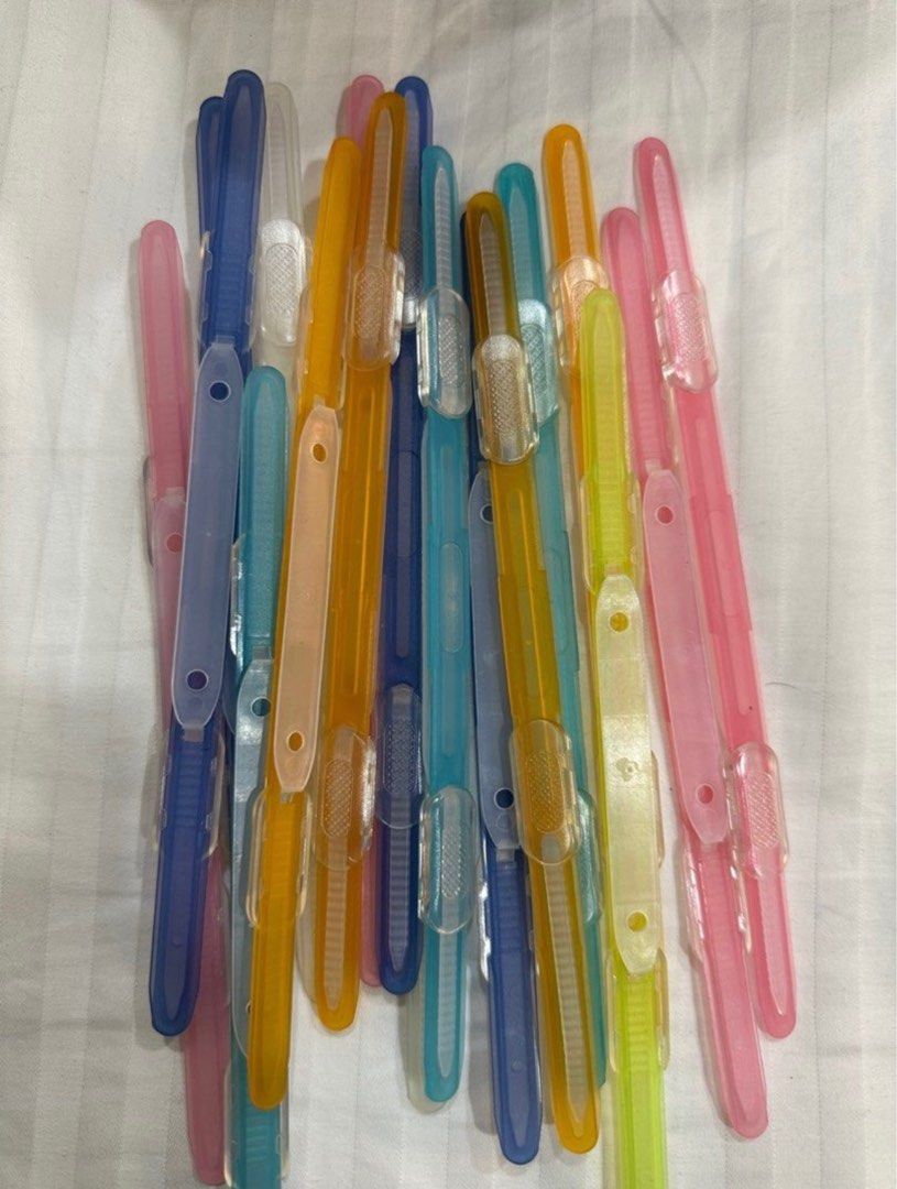 Plastic Paper Fasteners (18 pieces), Hobbies & Toys, Stationery & Craft ...