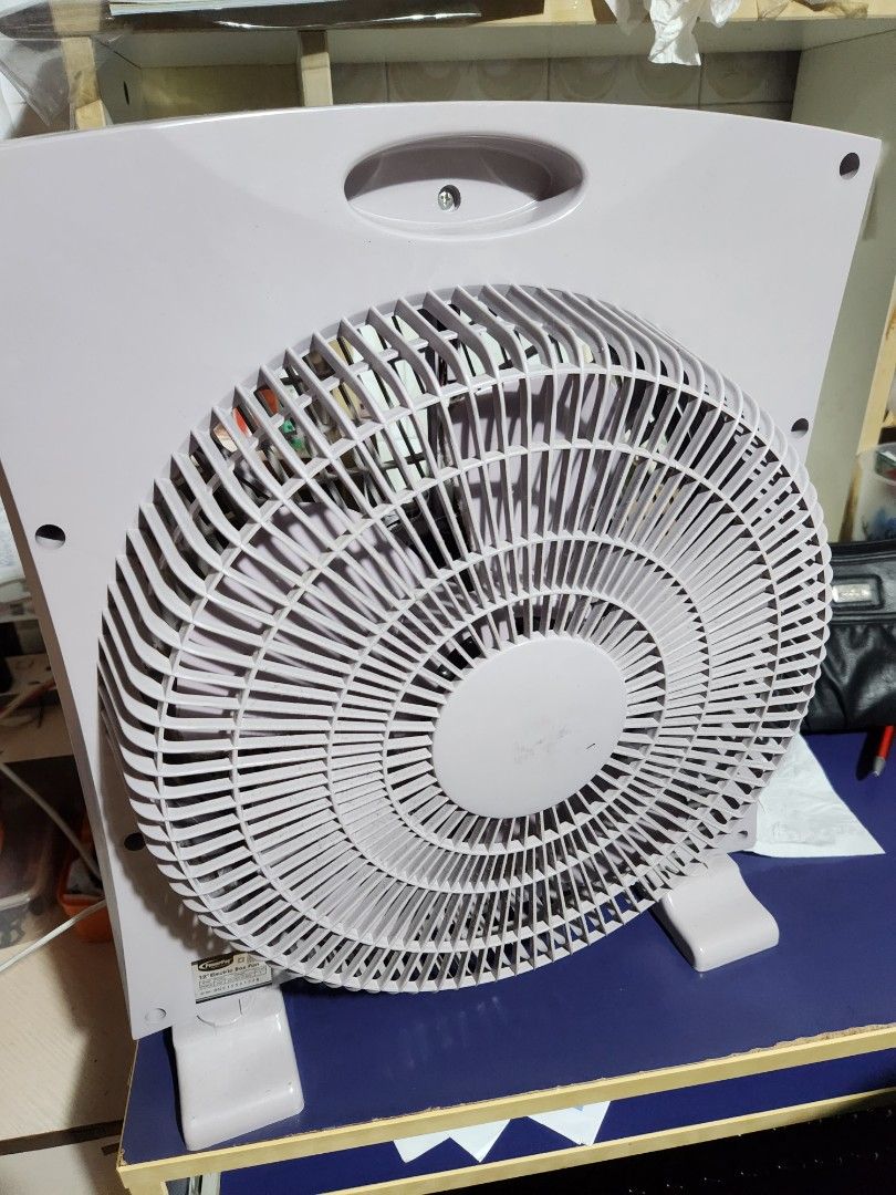 Powerpac 12-inch electric box fan, TV & Home Appliances, Other Home ...