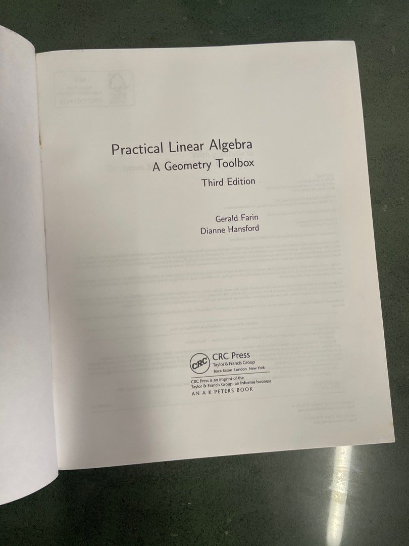 Practical Linear Algebra Textbook Hobbies And Toys Books And Magazines Textbooks On Carousell