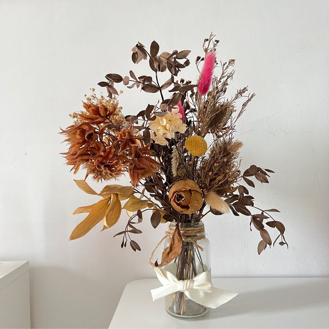 Preserved everlasting Flower Bouquet, Hobbies & Toys, Stationery ...