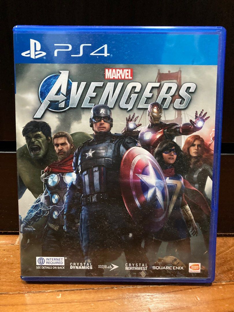 PS4 Avengers Marvel Game Playstation 4 5 Ironman Captain America Thor Hulk Black Widow Square ...