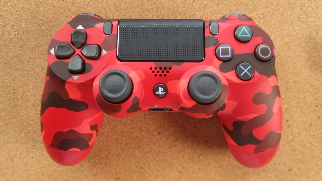 PS4 Controller DualShock 4 (Red Camouflage) Original, Video Gaming ...
