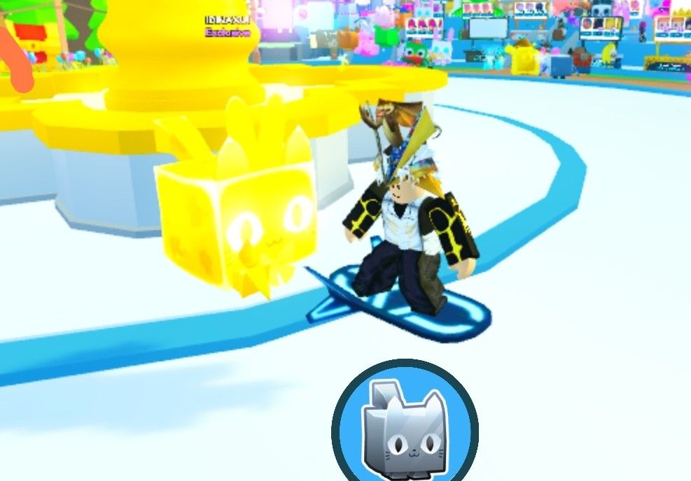 (PSX) PET SIMULATOR X - GOLDEN HUGE PAINTED CAT on Carousell