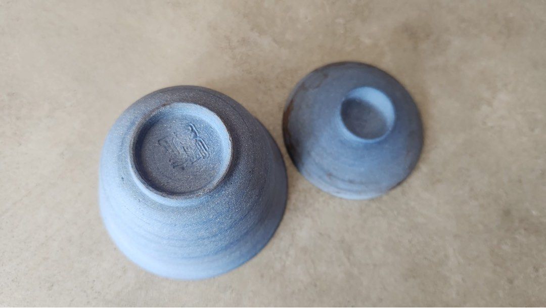 Qi Pottery Blue Gaiwan, Furniture & Home Living, Kitchenware ...
