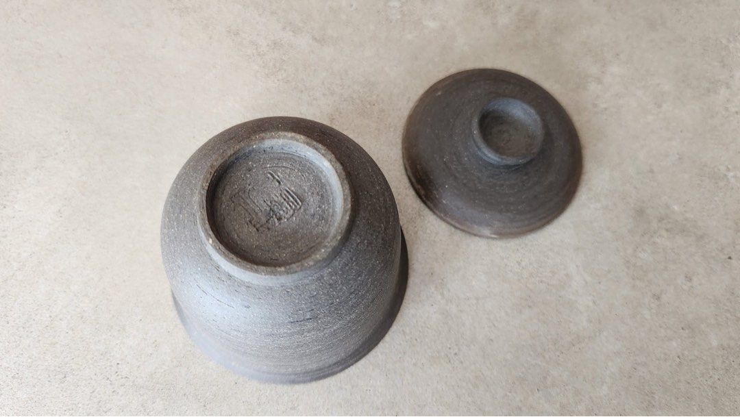 Qi Pottery Grey Gaiwan, Furniture & Home Living, Kitchenware ...