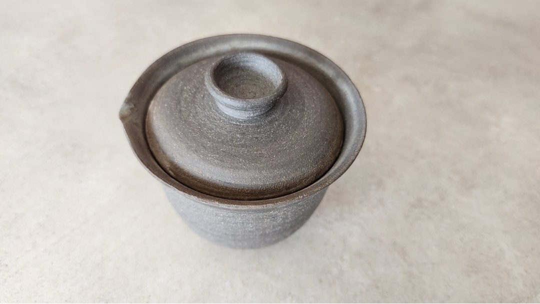 Qi Pottery Grey Gaiwan, Furniture & Home Living, Kitchenware ...