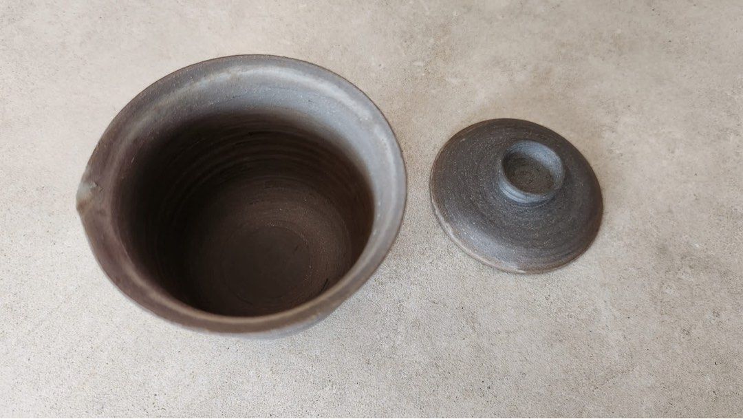Qi Pottery Grey Gaiwan, Furniture & Home Living, Kitchenware ...