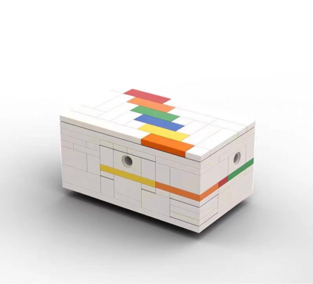 Rainbow Building blocks puzzle decryption Box (Black or White), Hobbies ...