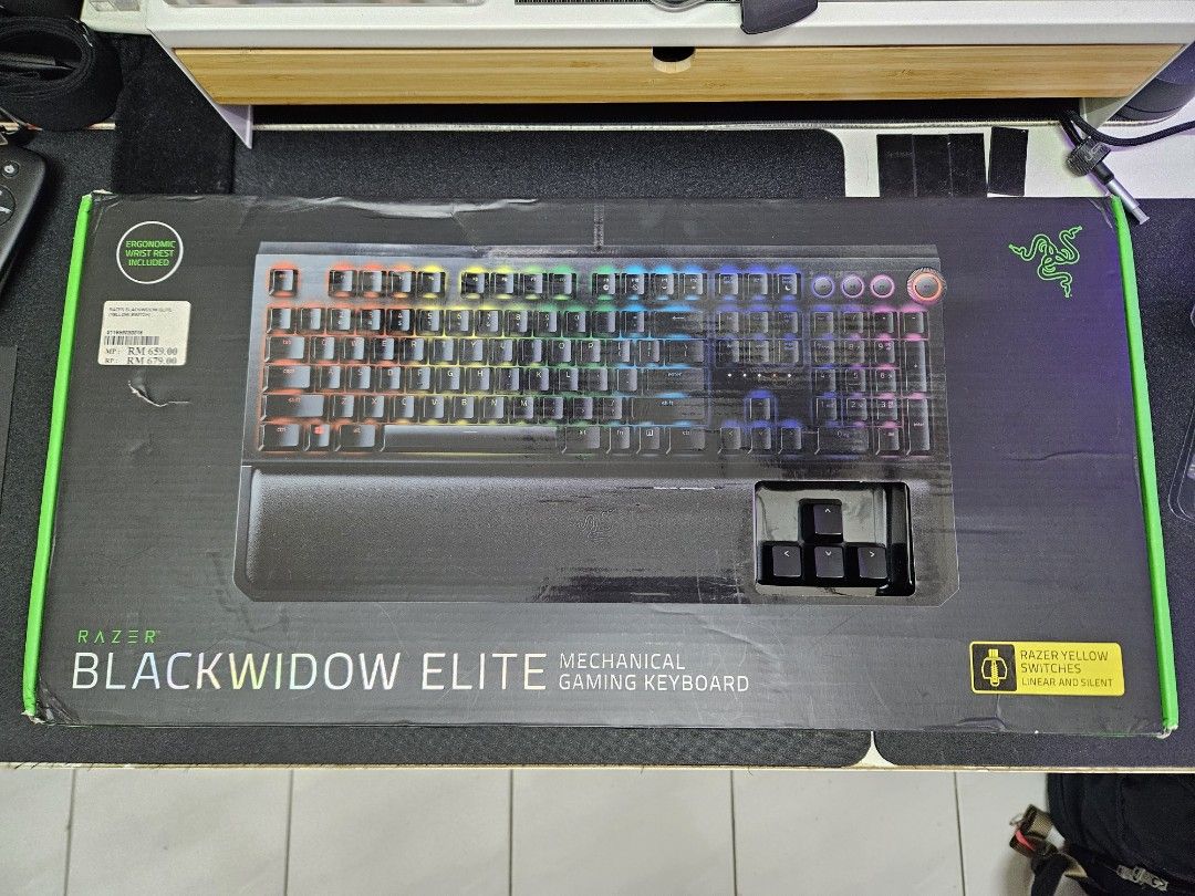 Razer Blackwidow Elite Yellow Switch, Computers & Tech, Parts ...