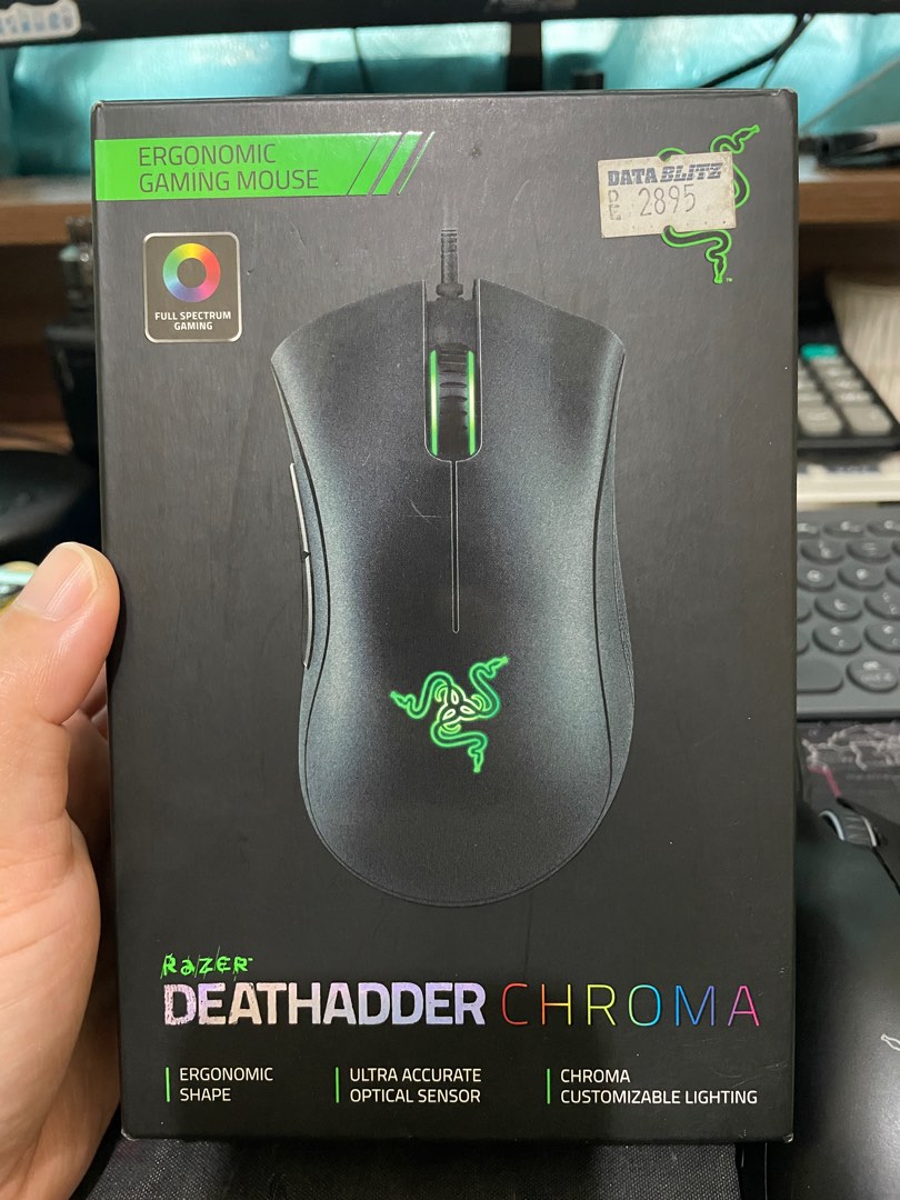 Razer Deathadder Chroma Ergonomic Gaming Mouse on Carousell