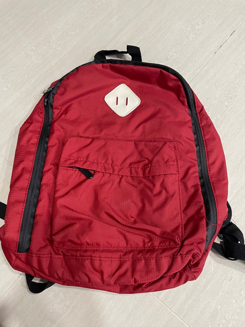 Red Backpack, Men's Fashion, Bags, Backpacks on Carousell