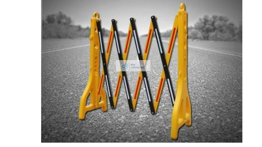 Retractable Barricade Plastic Portable Expandable Scissor Barricade ...