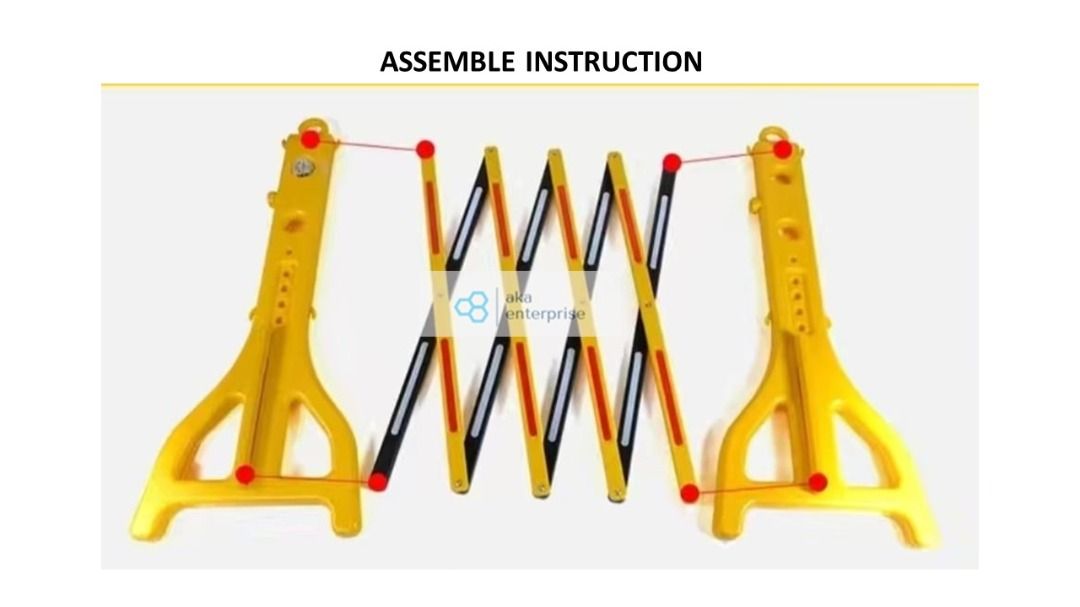 Retractable Barricade Plastic Portable Expandable Scissor Barricade ...