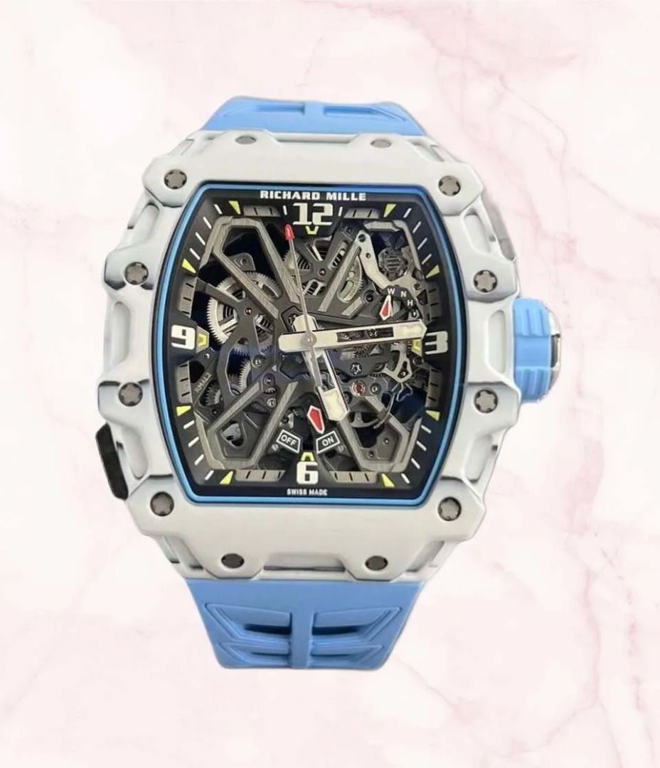 Richard Mille RM 35-03 Rafa White Carbon, 名牌, 手錶 - Carousell