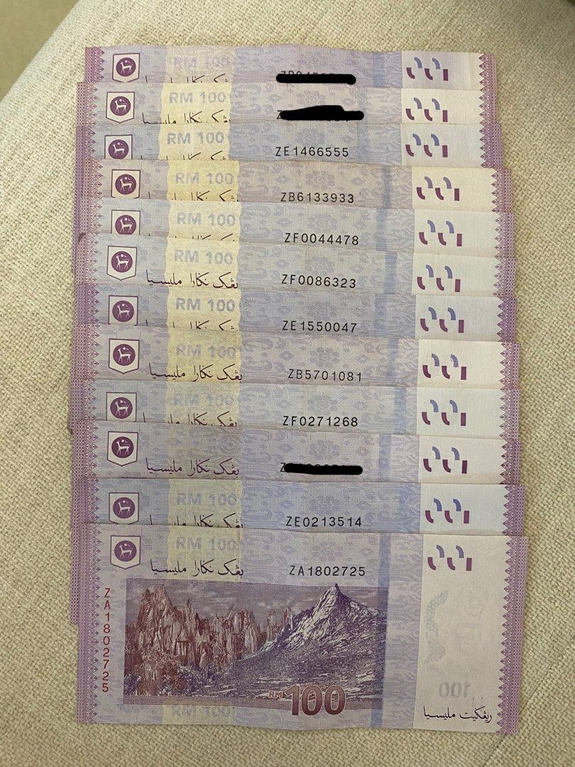 Rm100 ringgit replacement note, Hobbies & Toys, Collectibles ...