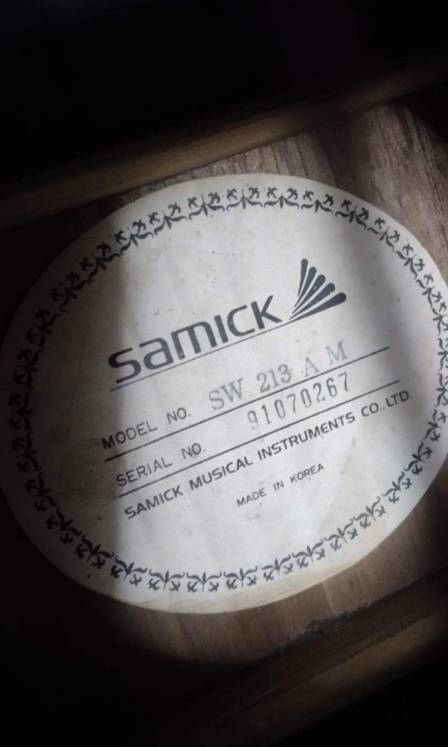Samick Acoustic Guitar, Hobbies & Toys, Music & Media, Musical ...