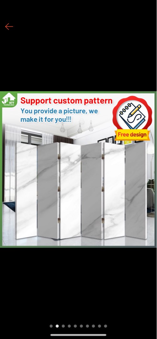 Screen partition 5 panels., Furniture & Home Living, Furniture, Shelves ...