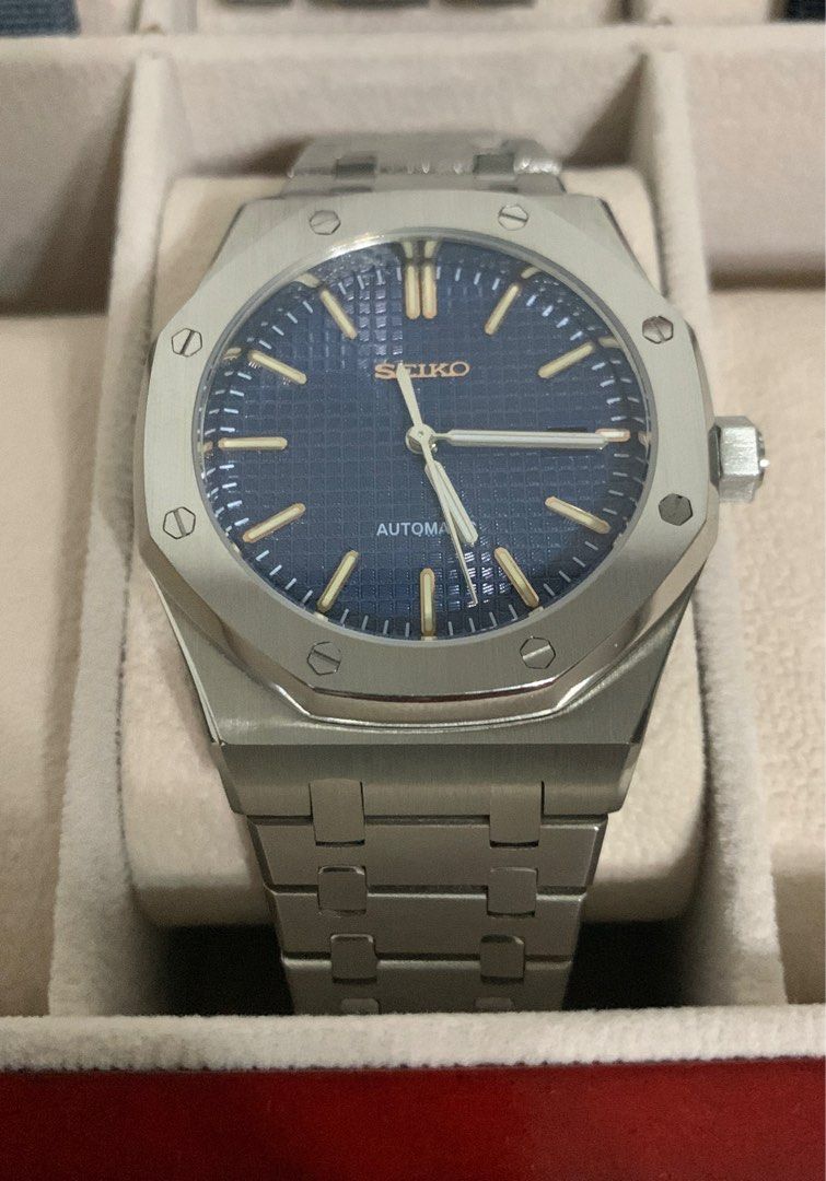 Seiko Audemars Piguet royal oak mod, Men's Fashion, Watches ...
