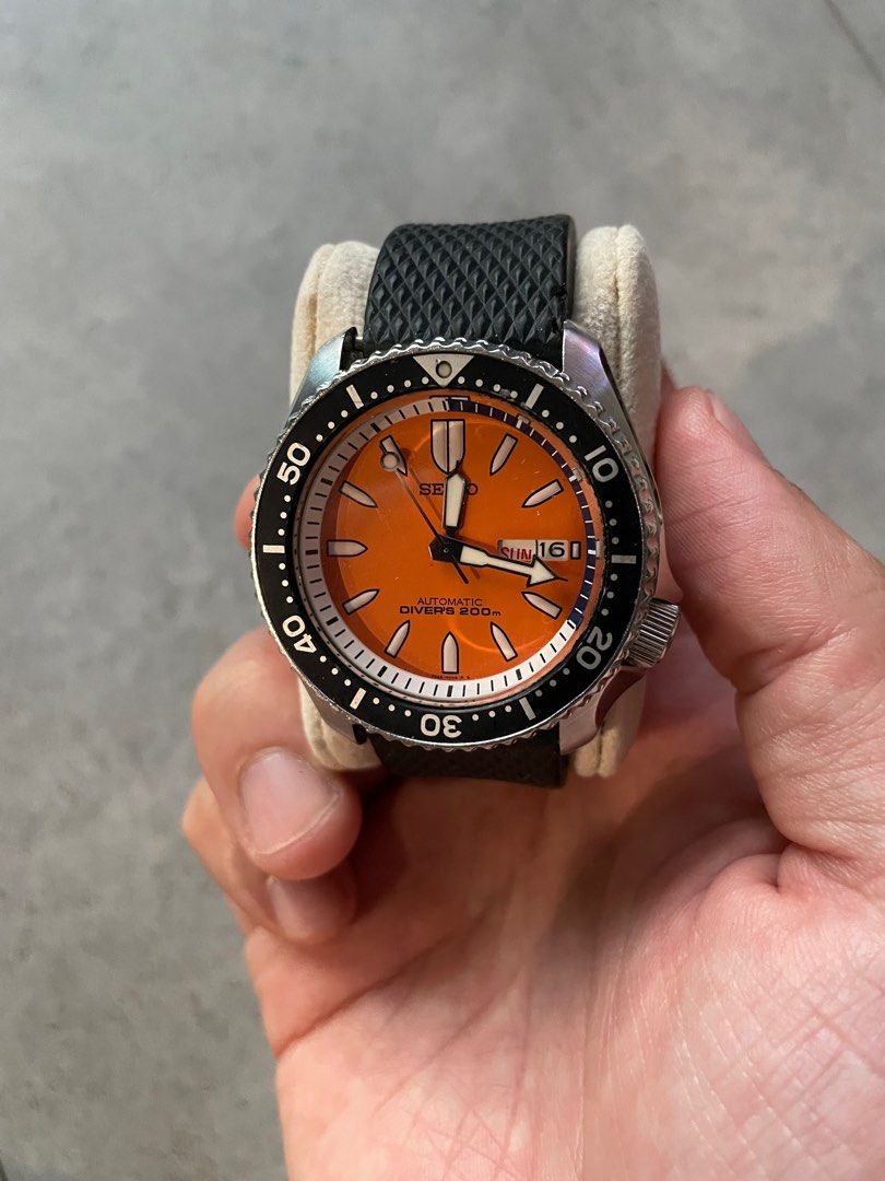 Seiko Orange Diver SKXA55, Men's Fashion, Watches & Accessories ...