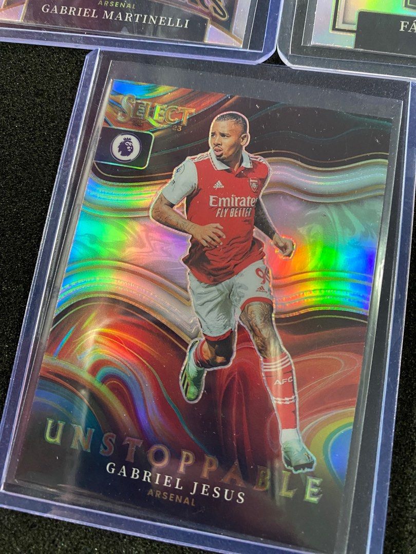 Select 2022-23 EPL Arsenal Soccer Cards: Gabriel Martinelli, Fabio Vieira, Gabriel Jesus ...