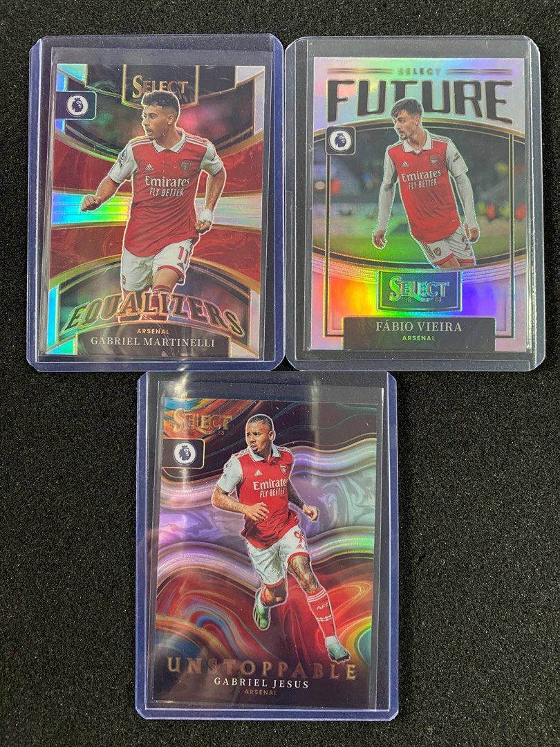 Select 2022-23 EPL Arsenal Soccer Cards: Gabriel Martinelli, Fabio ...