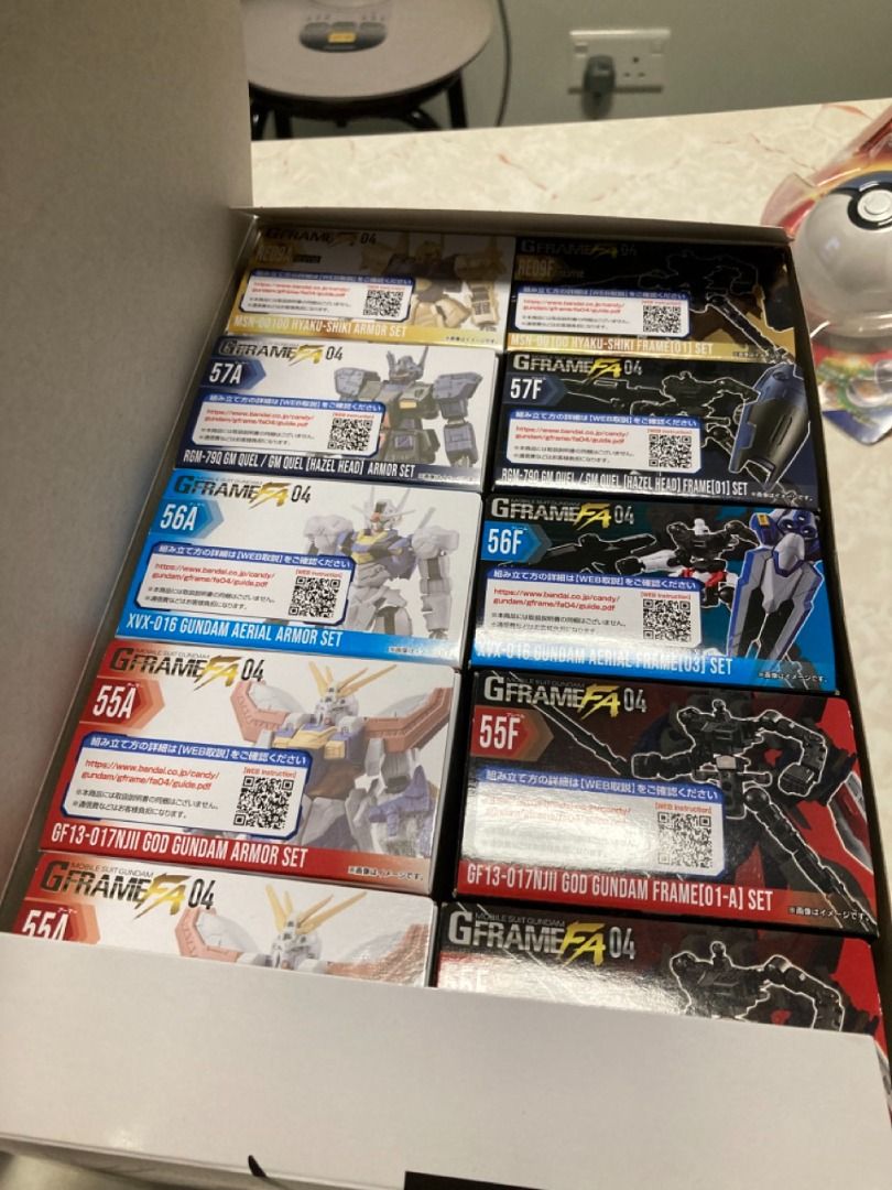 全新一set G Frame FA 04 G Gundam 水星之魔女 神高達 百式 鎮暴型吉姆 Hazel 高達 God Gundam ...