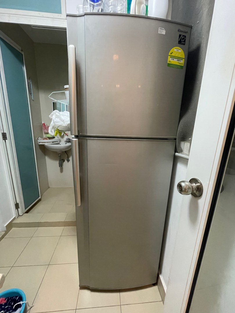 Sharp 312L SJ-D42T-SL, TV & Home Appliances, Kitchen Appliances ...