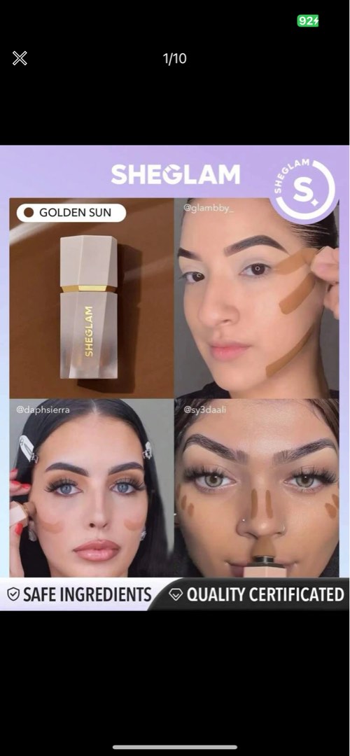 SheGlam Contour, Beauty & Personal Care, Face, Makeup on Carousell