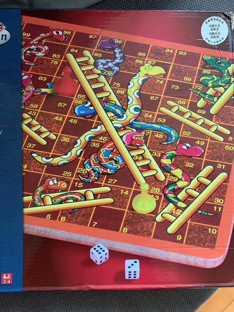 Snakes and ladders board game, 興趣及遊戲, 玩具 & 遊戲類 - Carousell