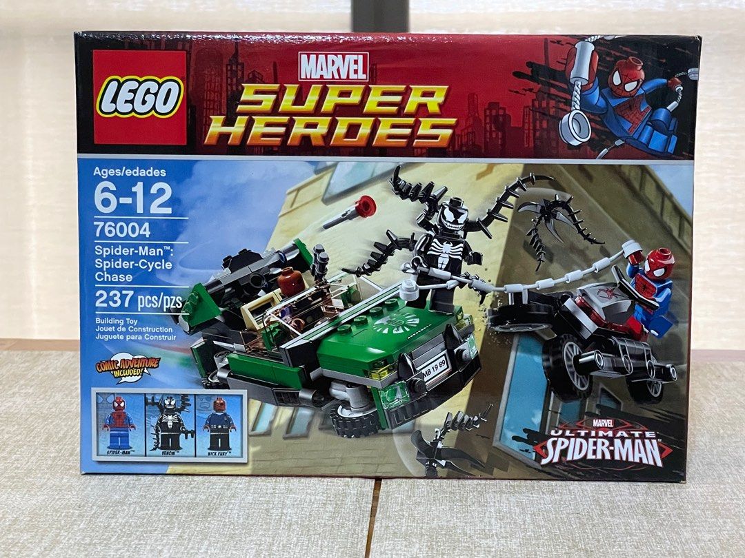 Spider-Man Spider-cycle Chase 76004 LEGO MARVEL SUPERHEROES MARVEL New ...