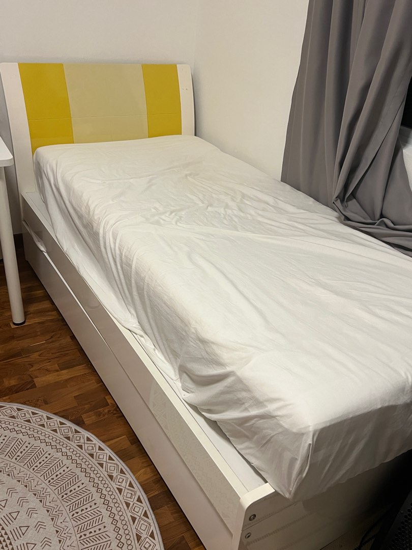Star living single bed (frame and mattress), Furniture & Home Living ...