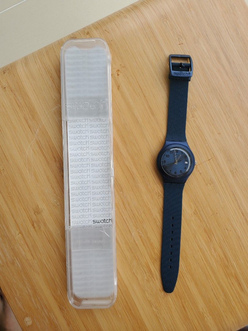 Swatch Watch blue small face, Luxury, Watches on Carousell