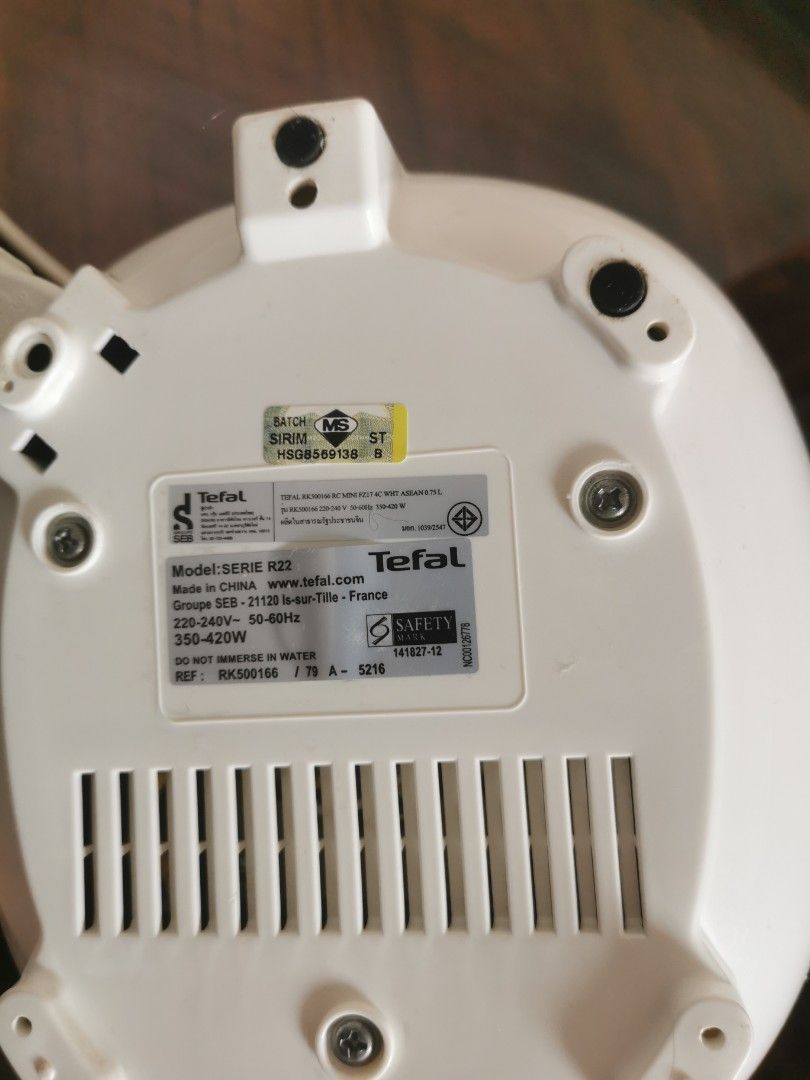 Tafel R22 rice cooker, TV & Home Appliances, Kitchen Appliances ...