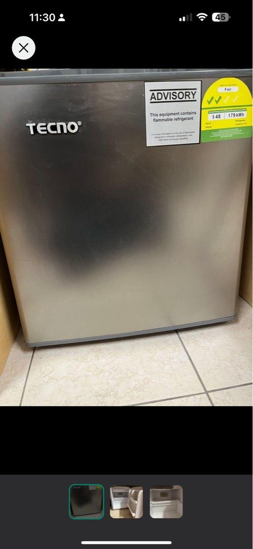 Techno Mini Fridge / Bar Fridge / Mini Refrigerator, TV & Home ...