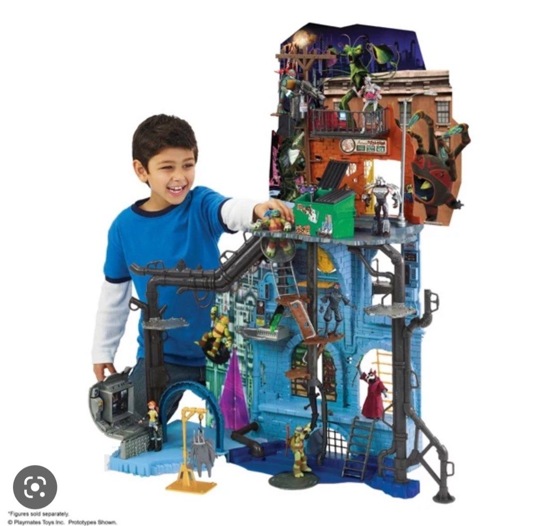 Super Huge Teenage Mutant Ninja Turtles Secret Sewer Lair Playset over ...