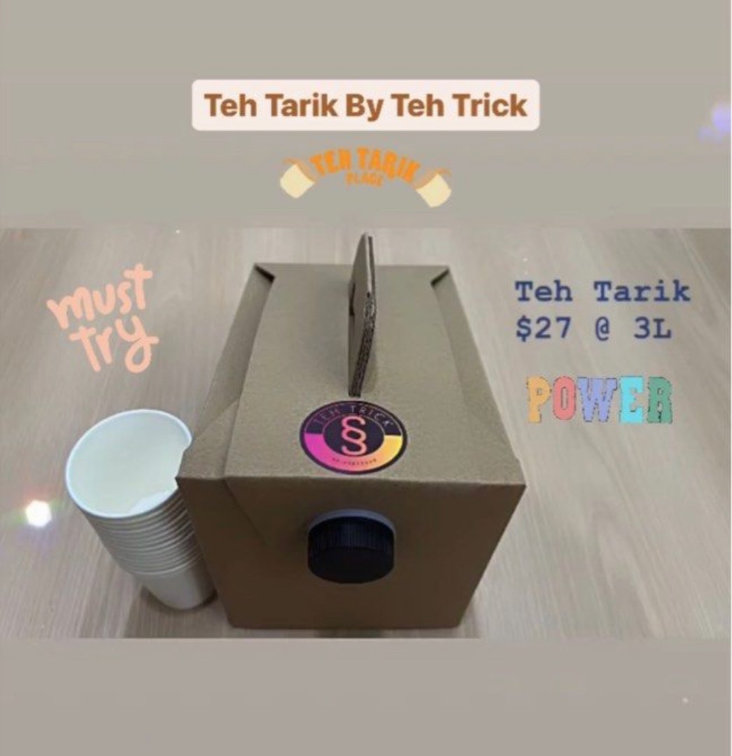 Teh Tarik in a box, Food & Drinks, Beverages on Carousell