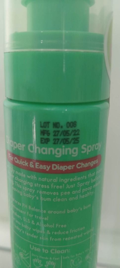 Tiny Buds Natural Diaper Changing Spray 120mL, Babies & Kids, Bathing ...