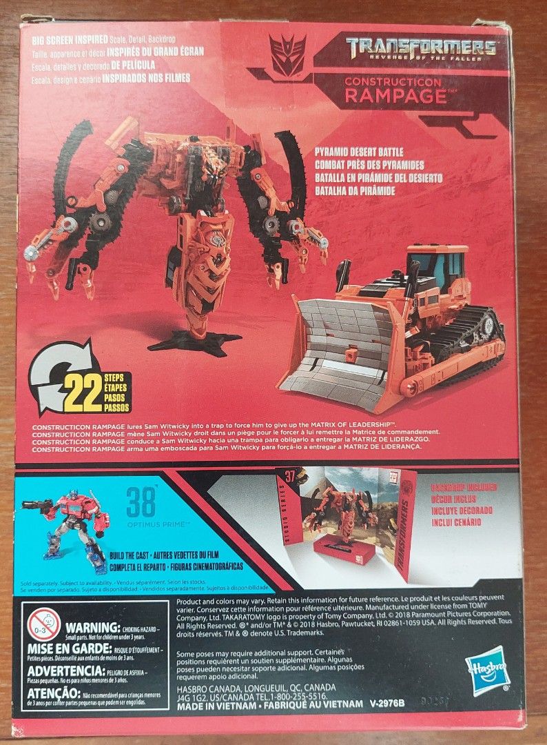 Transformers Studio Series 37 Rampage, Hobbies & Toys, Toys & Games on ...