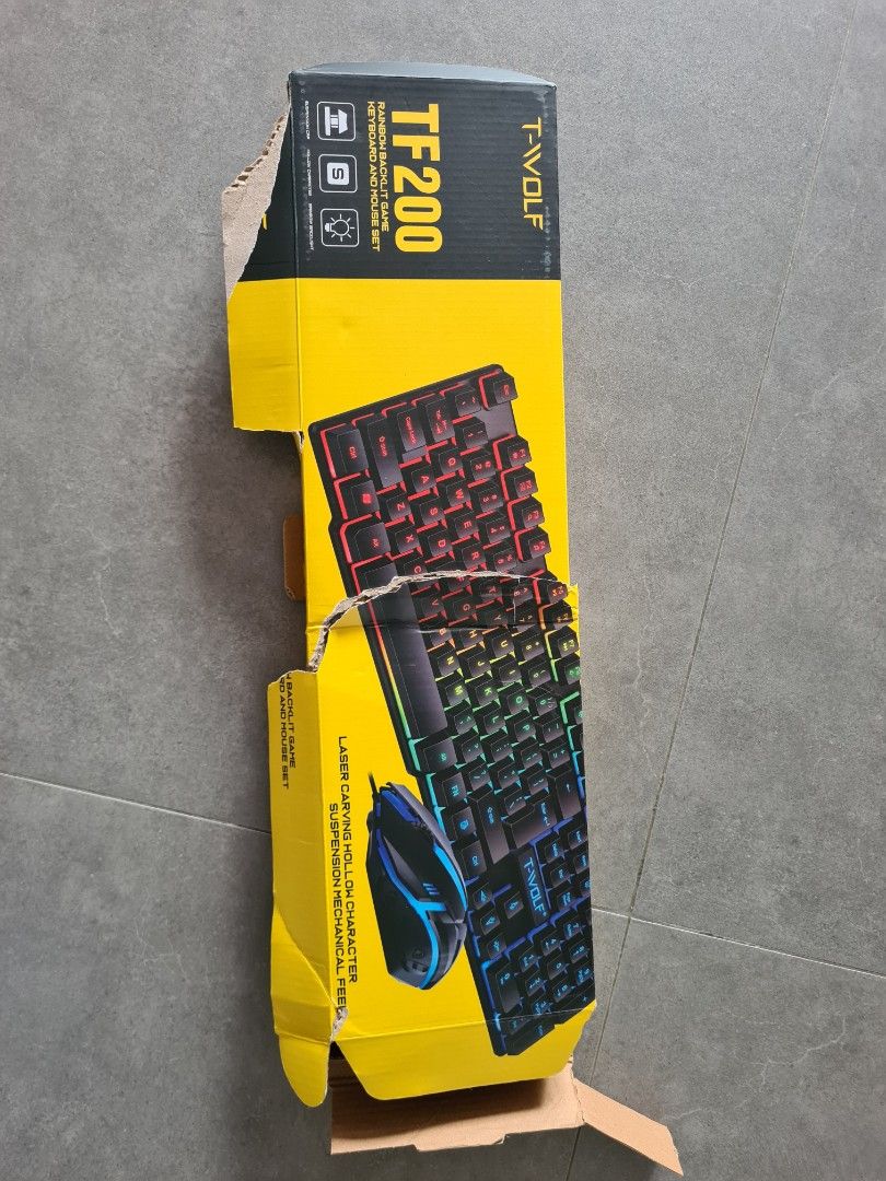 T-wolf keyboard TF200 with mouse, Computers & Tech, Parts & Accessories ...