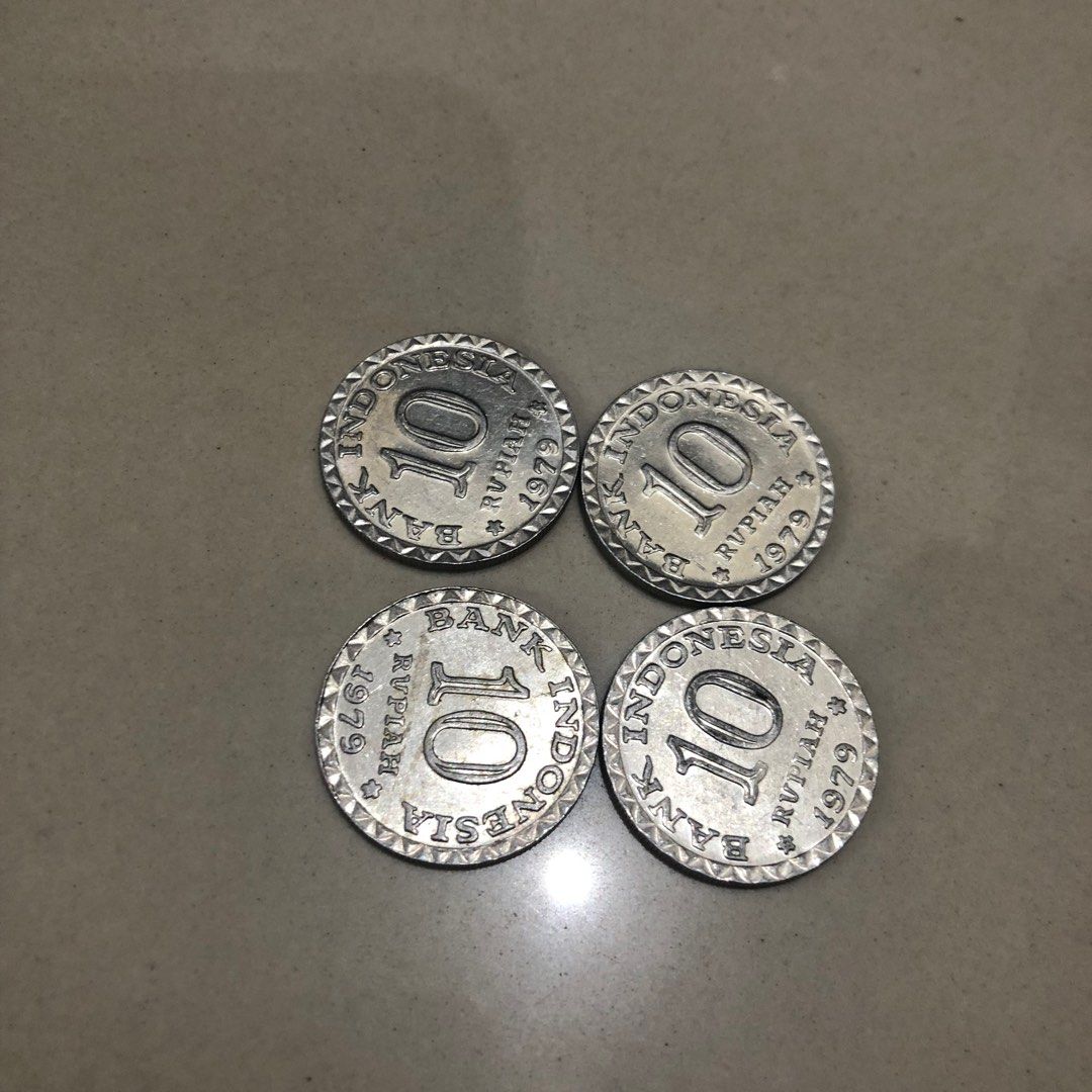 Uang Koin Kuno 10 rupiah tahun 1979, Antik, Uang Lama di Carousell