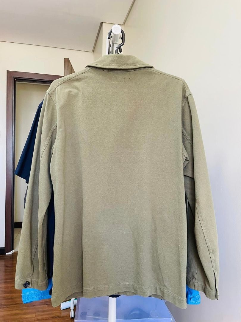 UNIQLO Olive Green Trucker Jacket, Men's Fashion, Coats, Jackets and ...