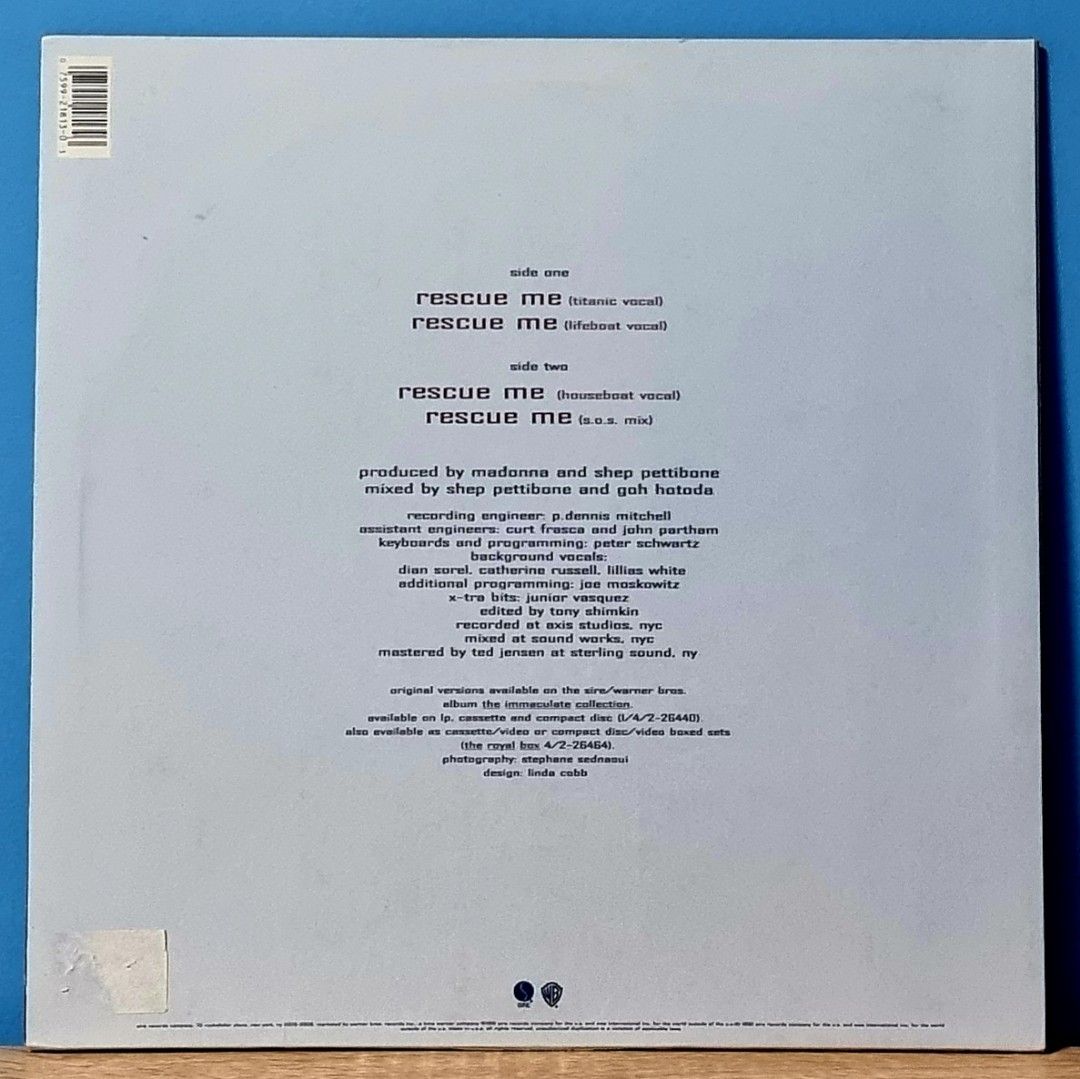 USED 12" : Madonna - Rescue Me, Hobbies & Toys, Music & Media, Vinyls ...