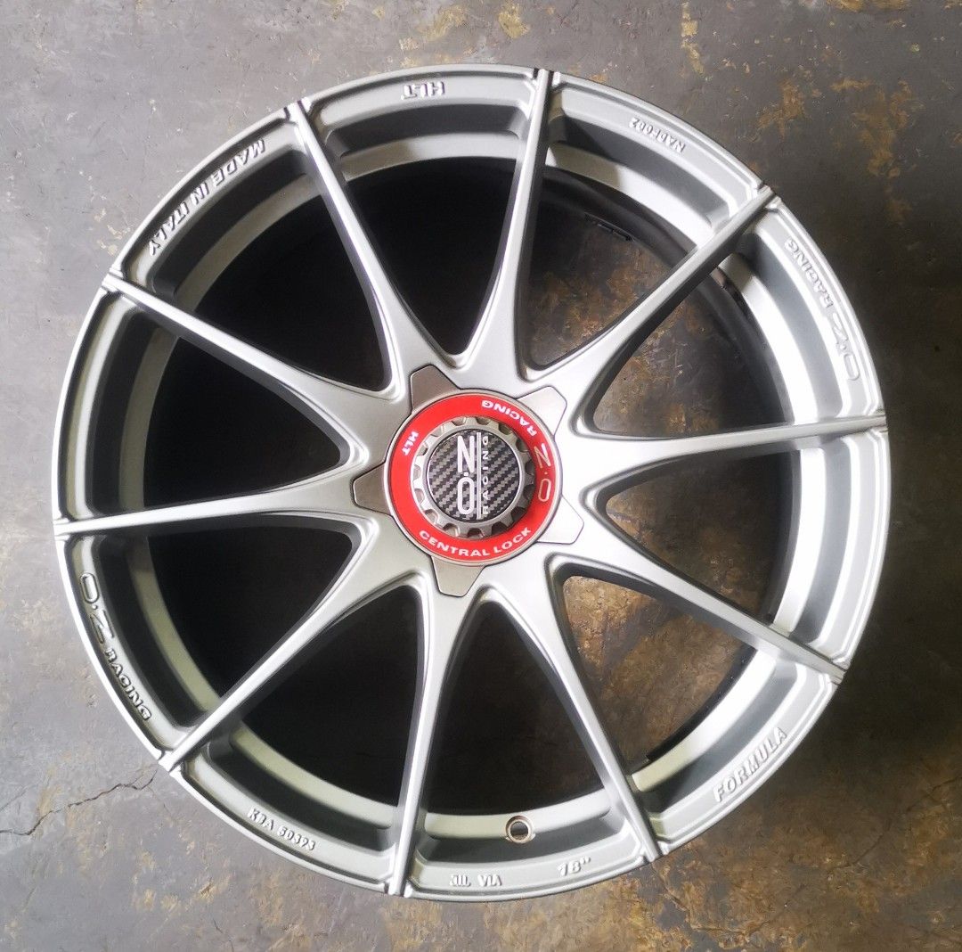 Used 18" Original OZ Rims, Car Accessories, Tyres & Rims on Carousell