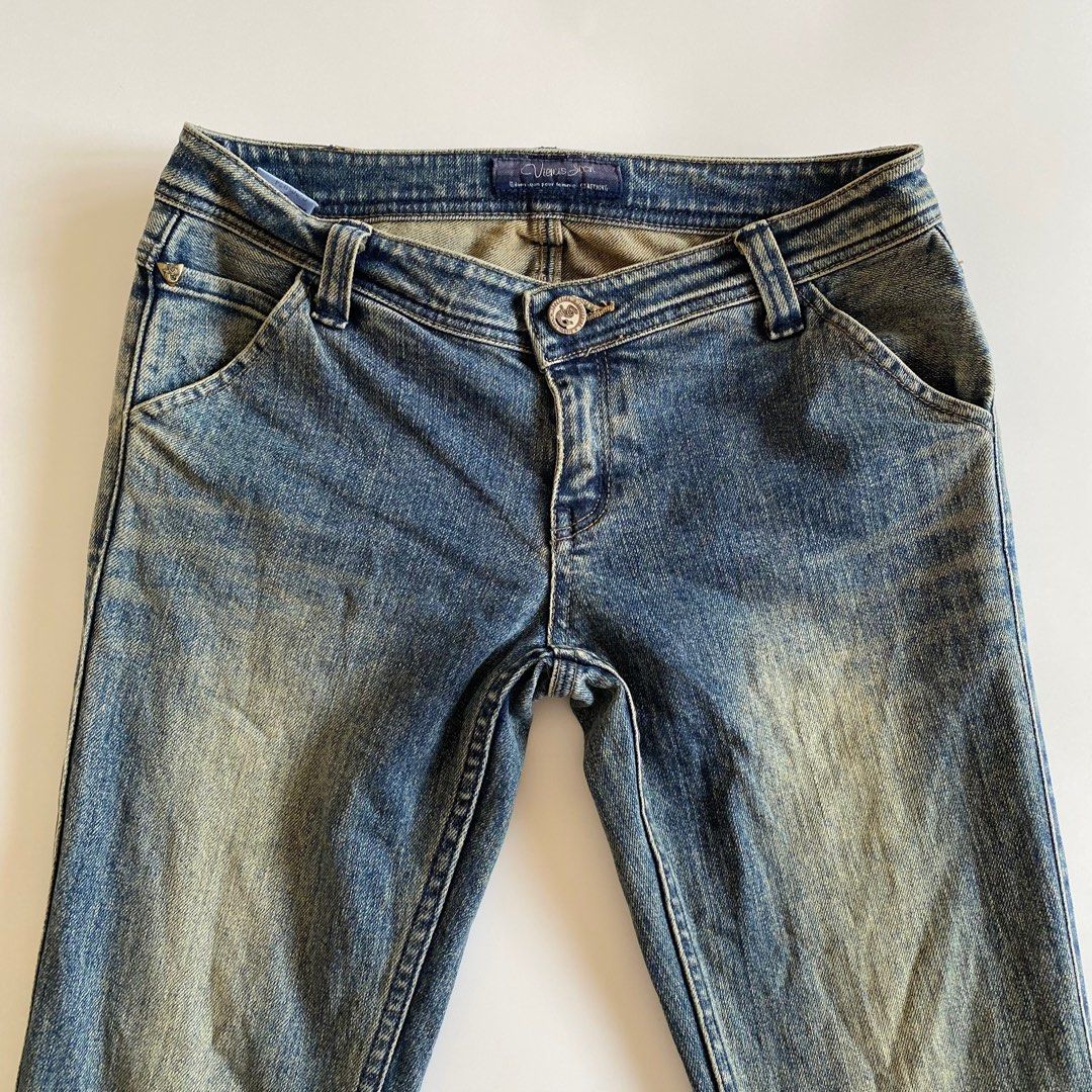 Venus jeans y2k low rise lowaisted denim flared pants on Carousell
