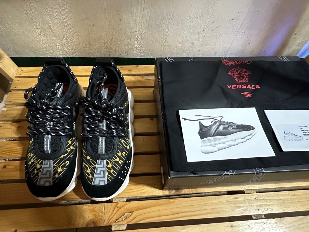 Versace Chain Reaction Shoes, Men's Fashion, Footwear, Sneakers on ...