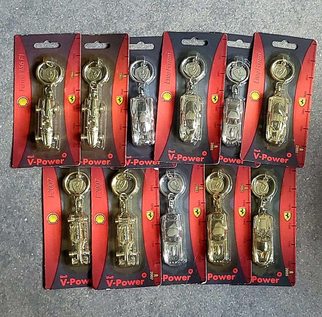 Vintage Shell ft. Ferrari keychains on Carousell