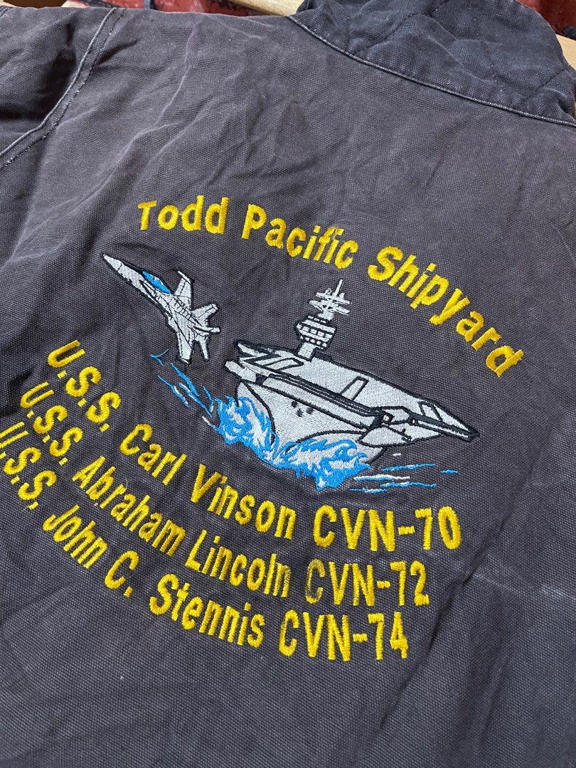 Vintage USS Shipyard Jacket, Men's Fashion, Coats, Jackets and ...